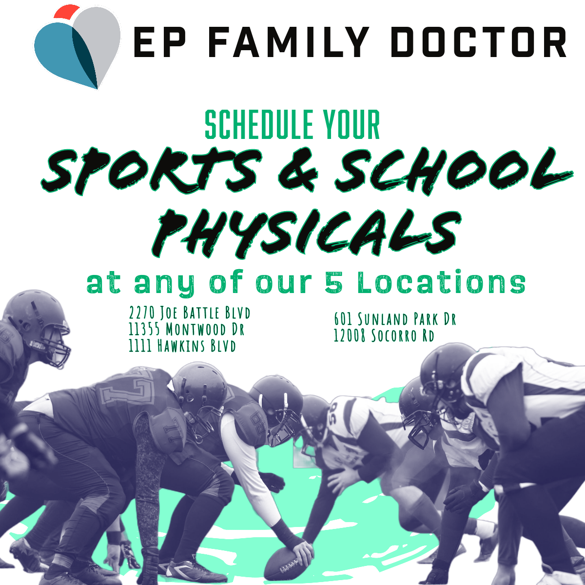 Sports and School Physicals at EP Family Doctor - EP Family Doctor